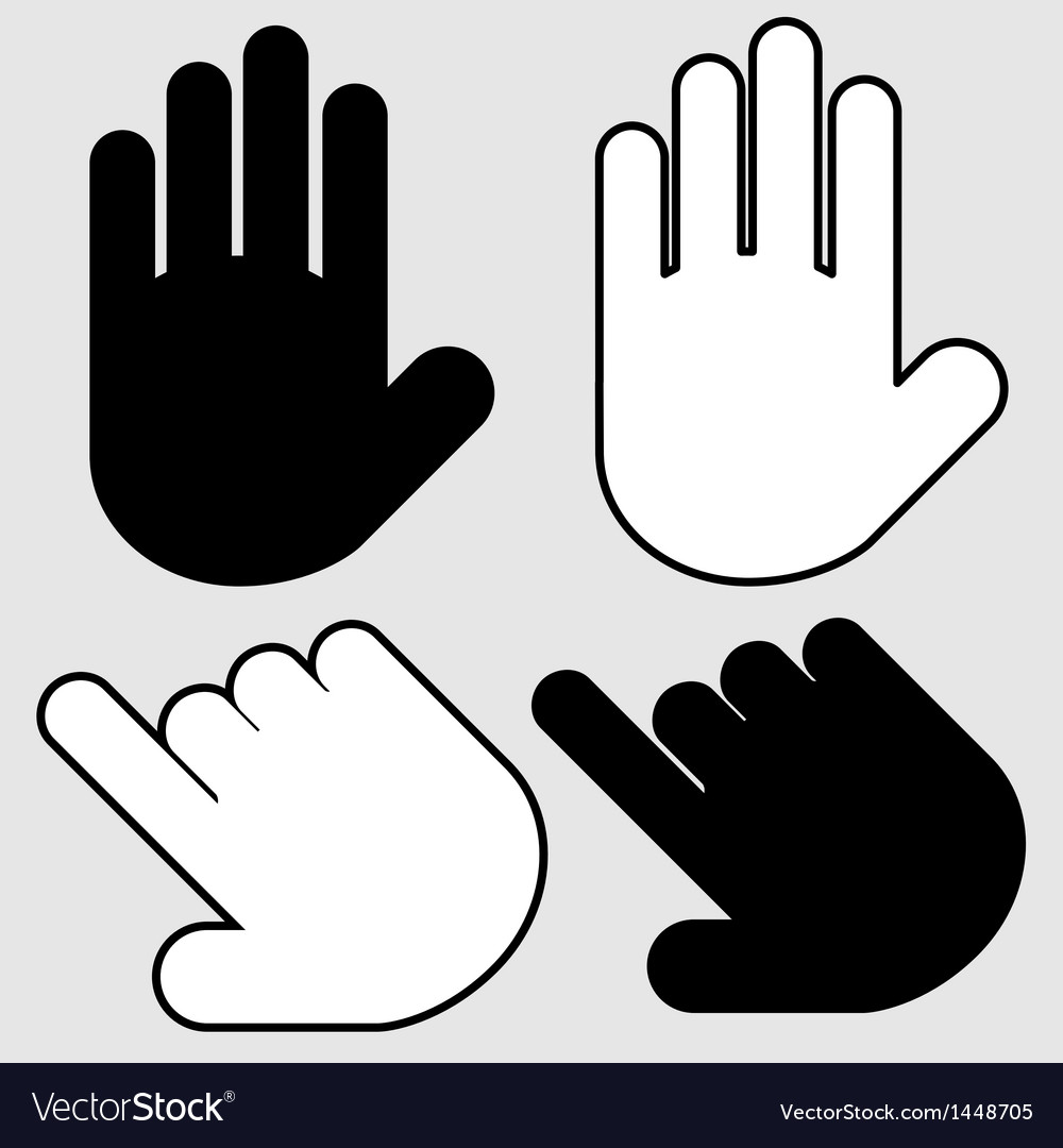Hands set Royalty Free Vector Image - VectorStock