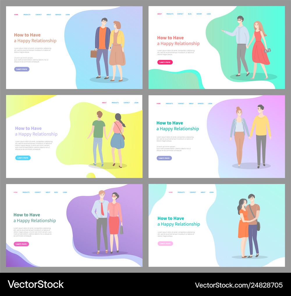 How to build happy relationship internet pages set