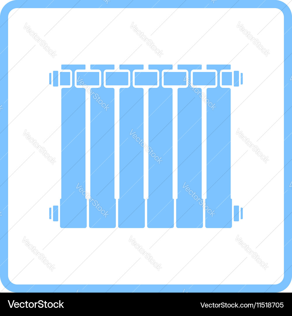 Icon of radiator Royalty Free Vector Image - VectorStock