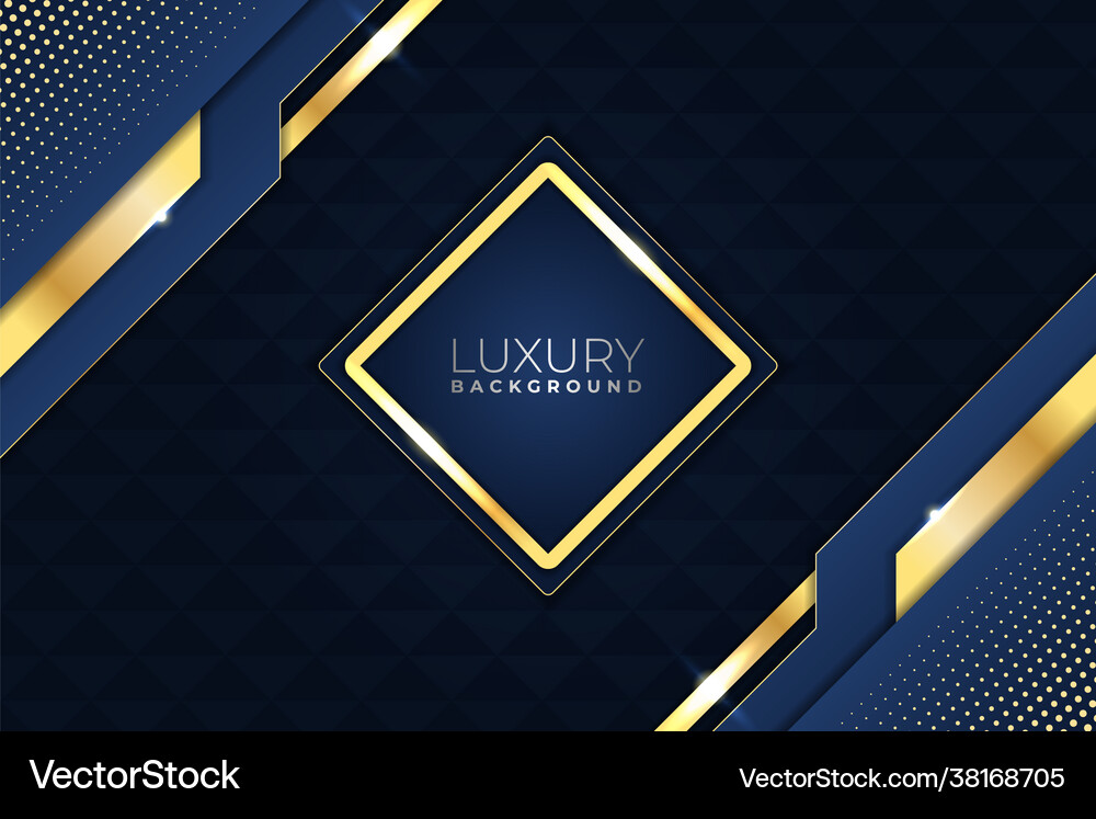 Modern elegant luxury geometric glowing gold Vector Image