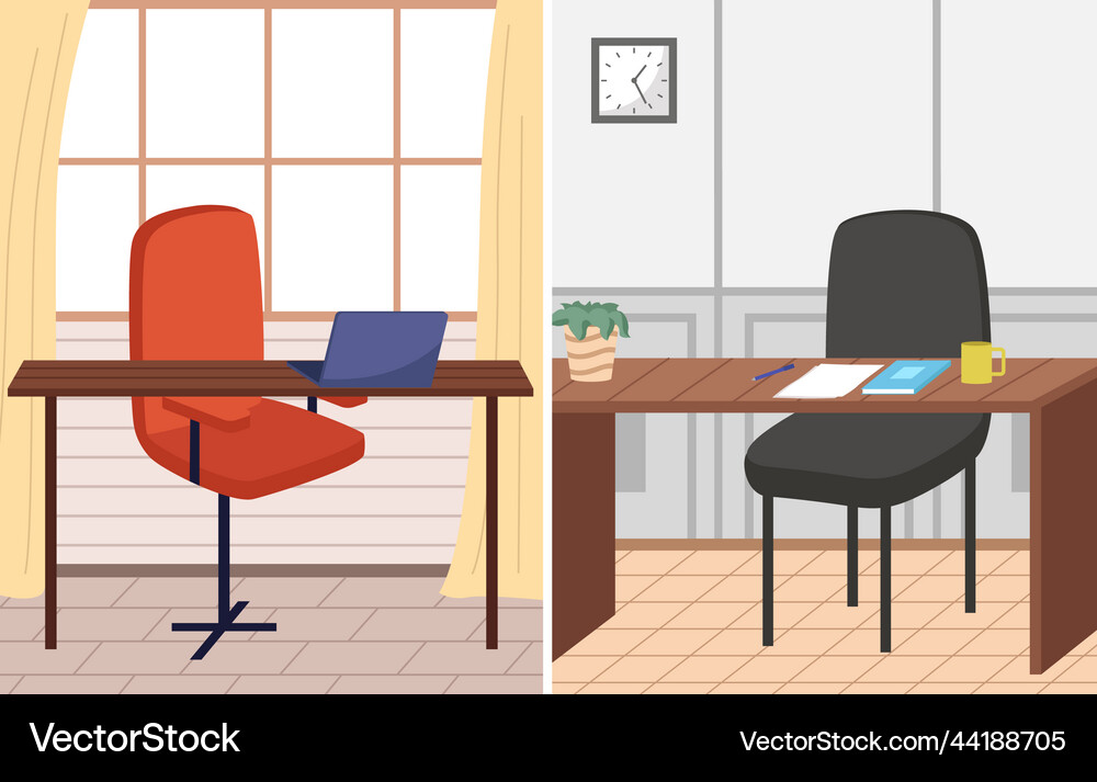 Organization of workplace employee design Vector Image
