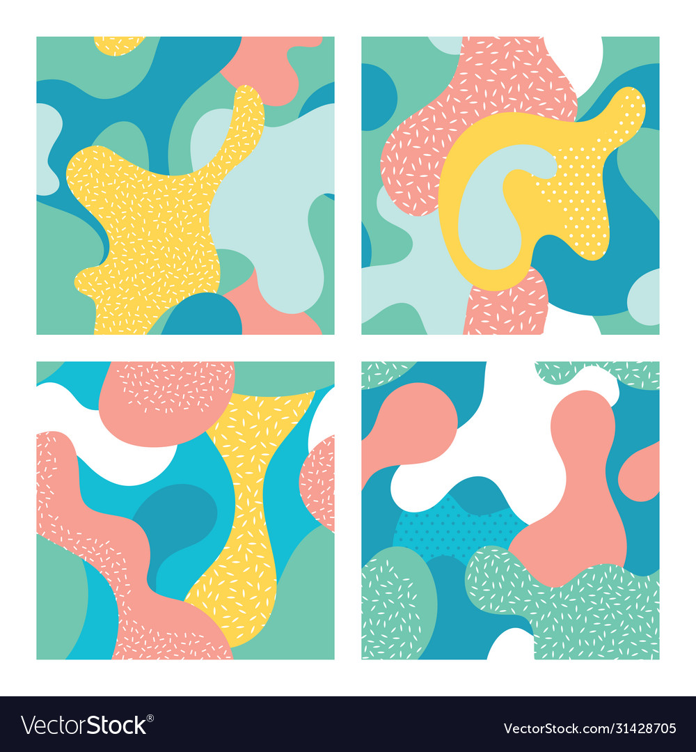 Set seamless abstract texture patterns Royalty Free Vector