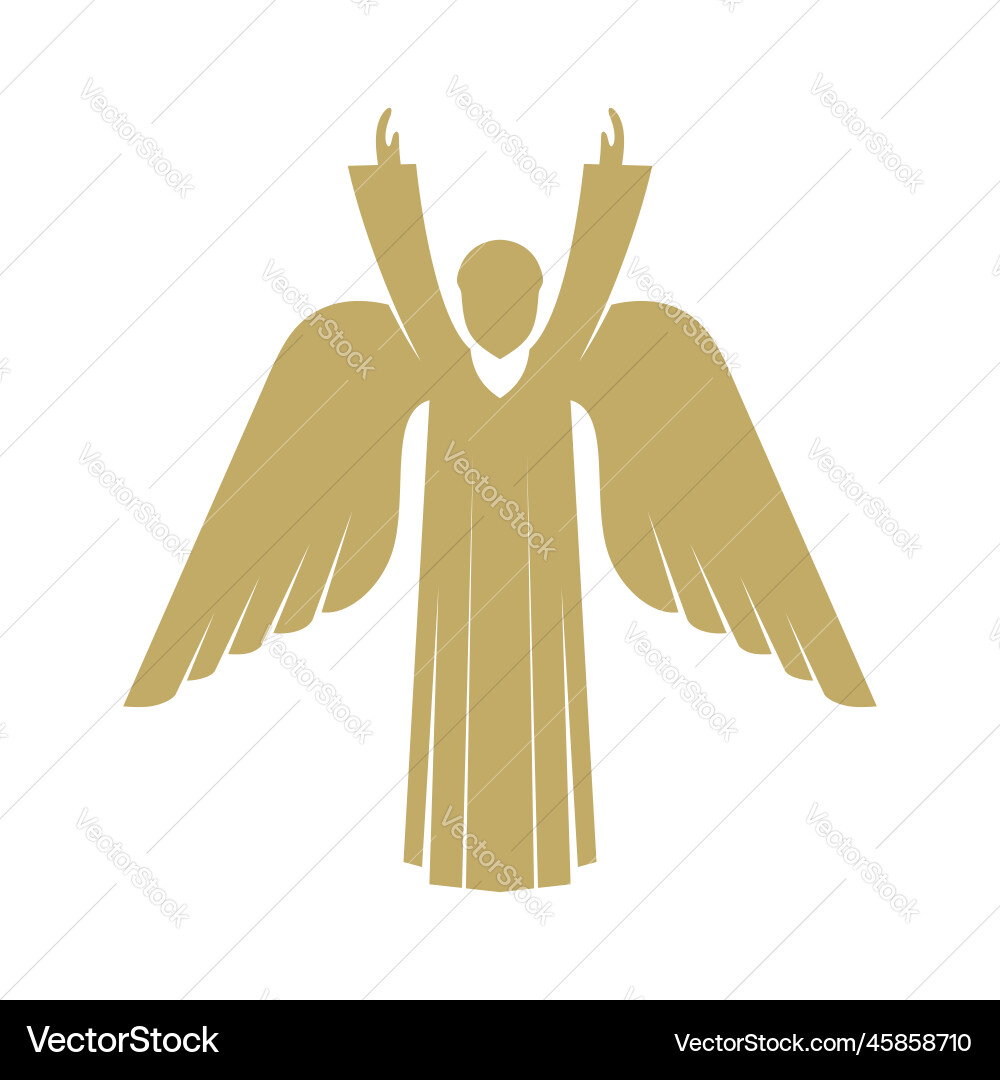 Angel is gods herald Royalty Free Vector Image