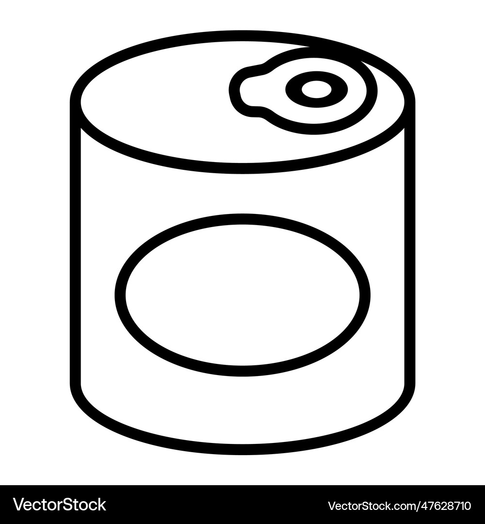 Canned food icon Royalty Free Vector Image - VectorStock