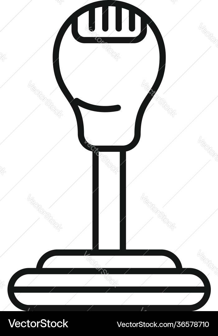 Car gearbox icon outline style Royalty Free Vector Image