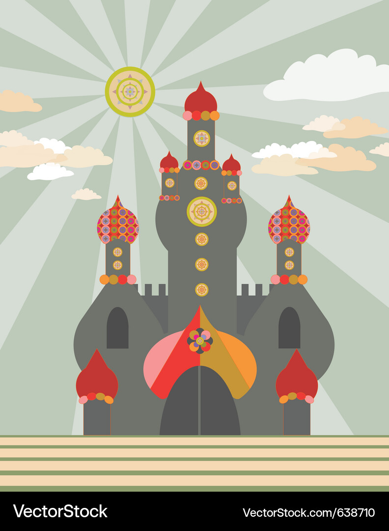 Magic castle Royalty Free Vector Image - VectorStock