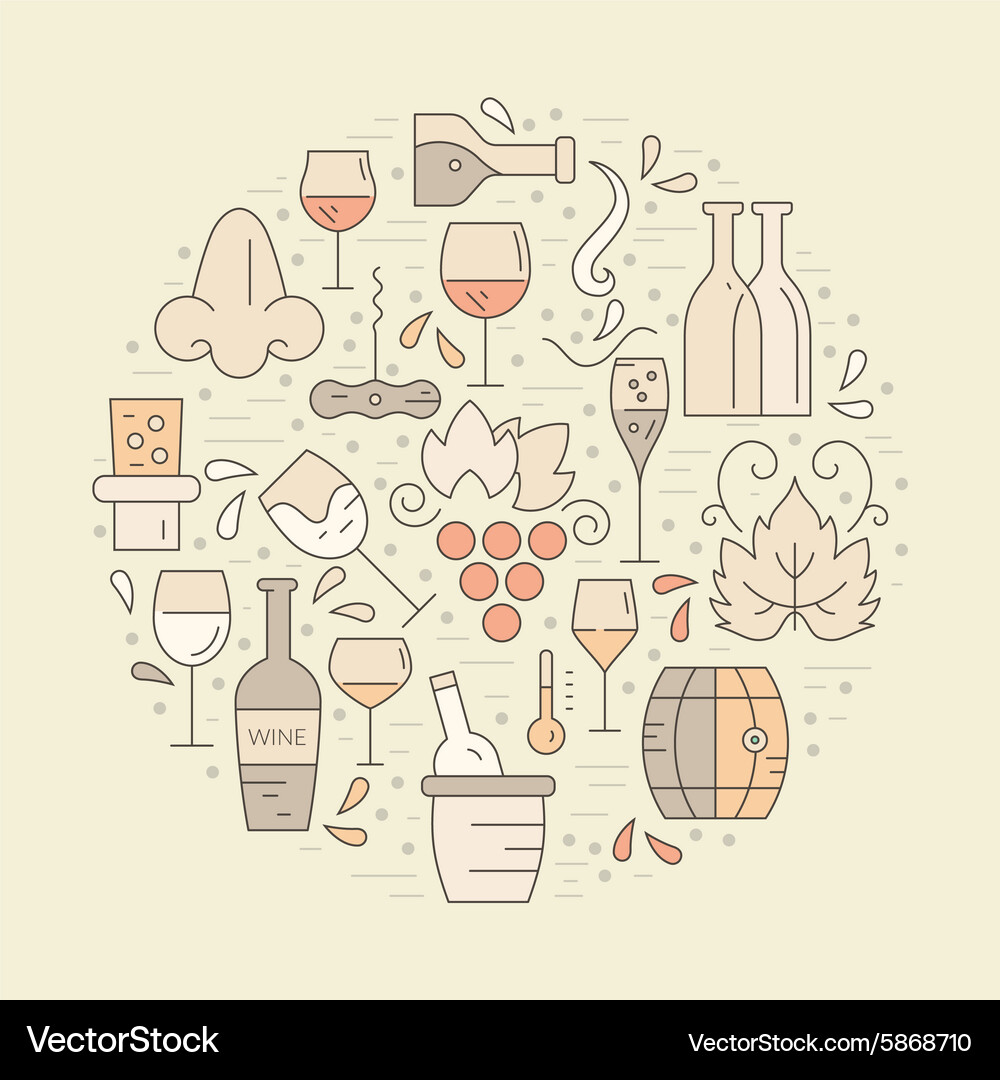 Wine concept Royalty Free Vector Image - VectorStock