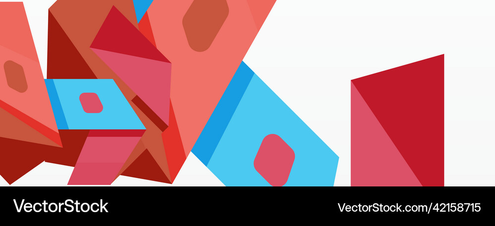 Abstract line and triangle background creative Vector Image