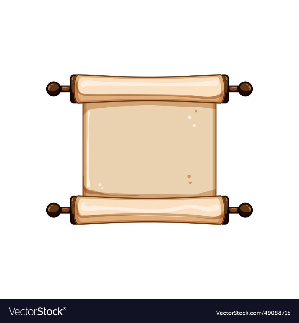 Antique papyrus parchment cartoon Royalty Free Vector Image