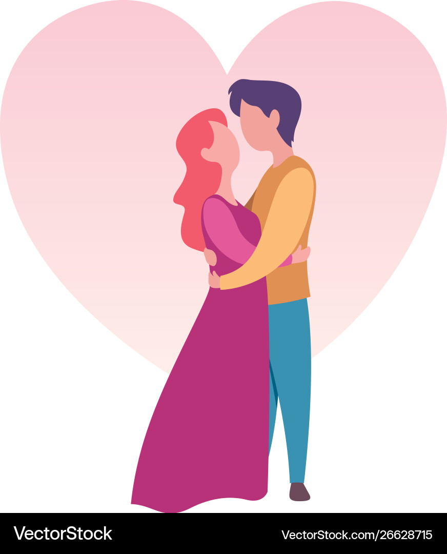 Couple in love Royalty Free Vector Image - VectorStock