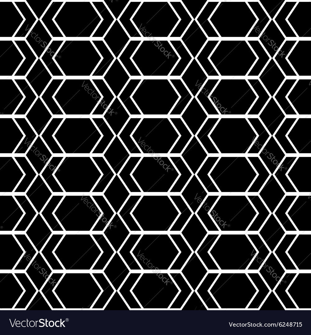 Design seamless monochrome geometric pattern Vector Image