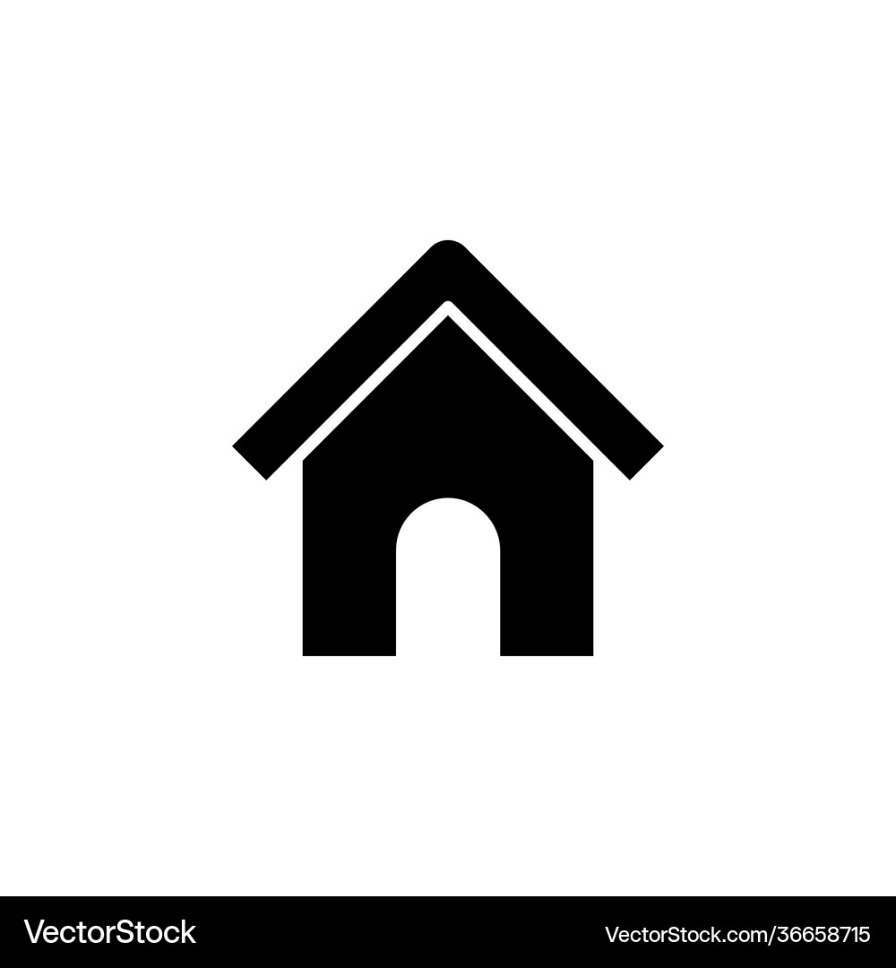 Home icon logo design simple house Royalty Free Vector Image