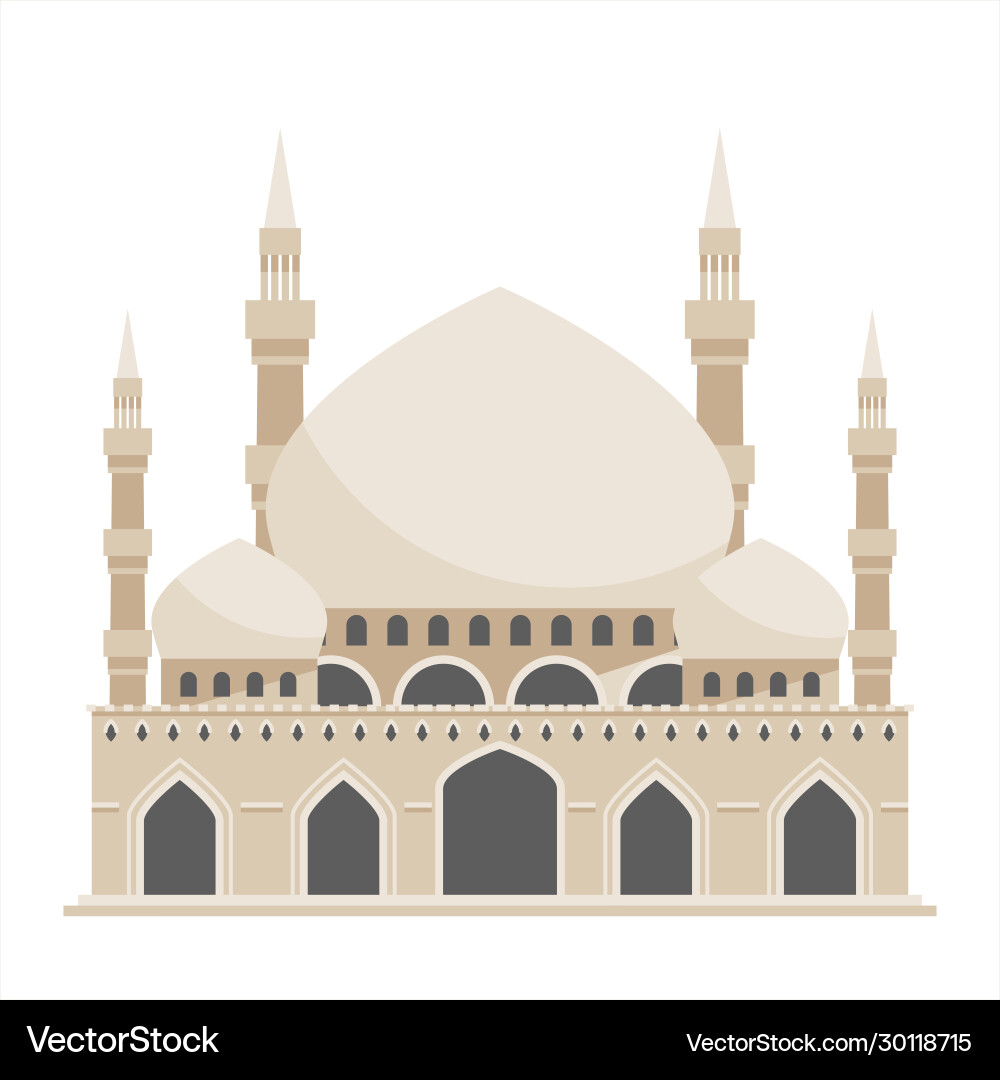 Islam traditional architecture mosque house Vector Image