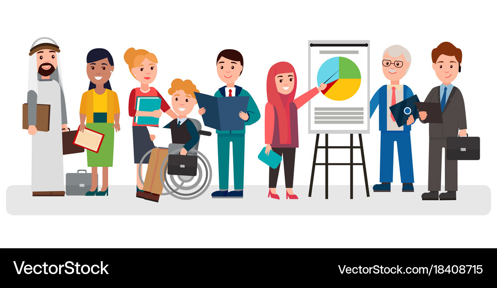 People that involved in business Royalty Free Vector Image