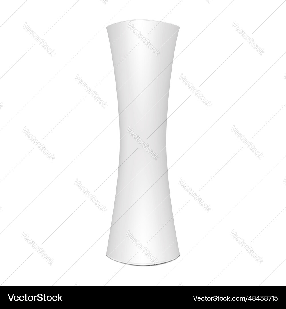 Pillar display realistic mockup trade show tower Vector Image