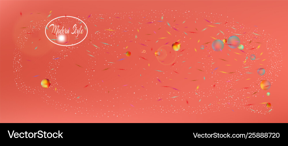 Creative abstract ultra wide space background Vector Image