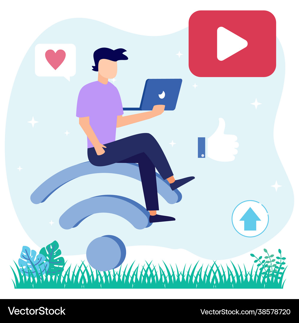 Graphic cartoon character video Royalty Free Vector Image