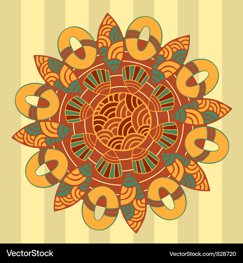 Hand-drawn pattern ball Royalty Free Vector Image