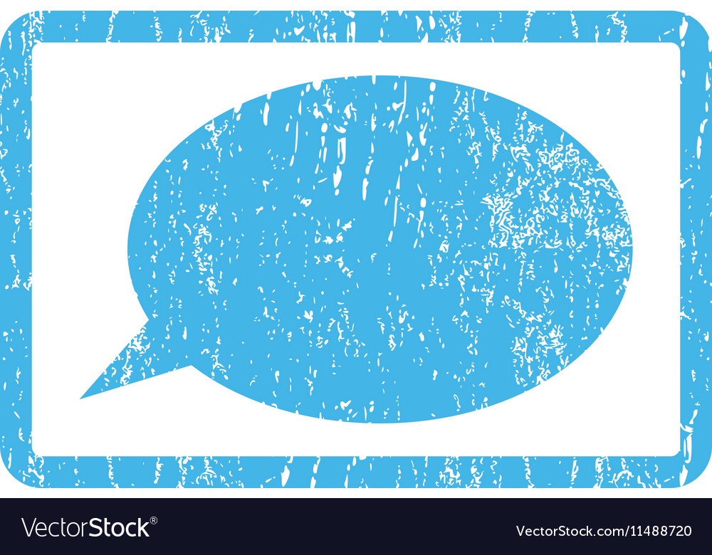 Message cloud icon rubber stamp Royalty Free Vector Image