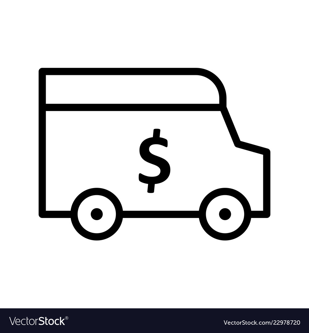 Security van icon Royalty Free Vector Image - VectorStock