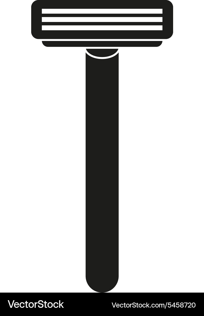 The shaving razor icon Shaver symbol Flat Vector Image