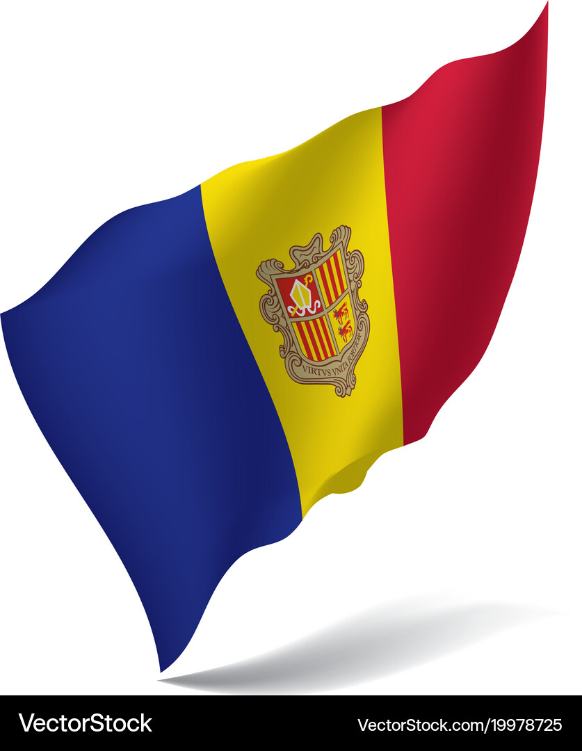 Andora flag Royalty Free Vector Image - VectorStock