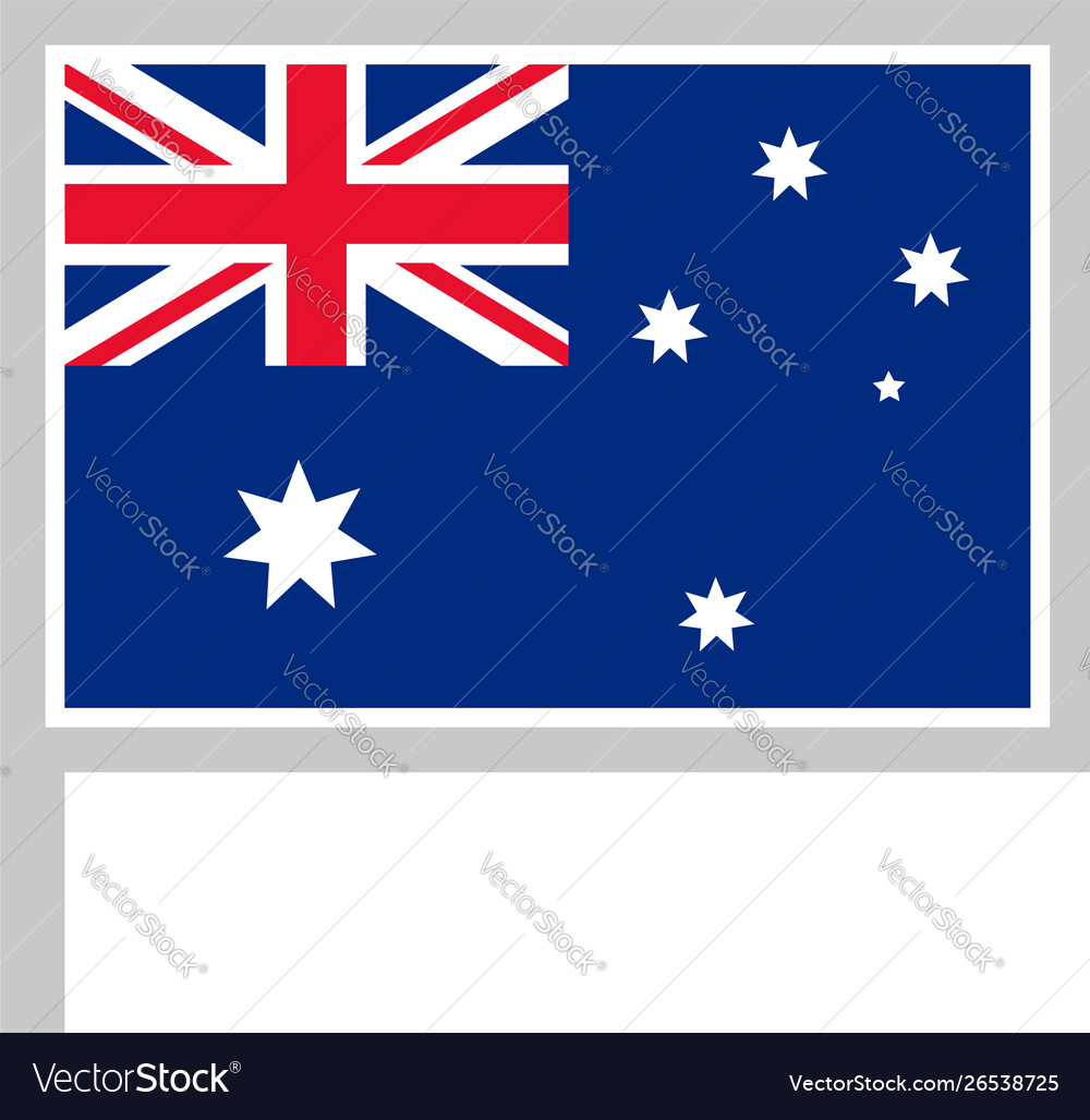 Flag on flagpole rectangular shape icon white Vector Image