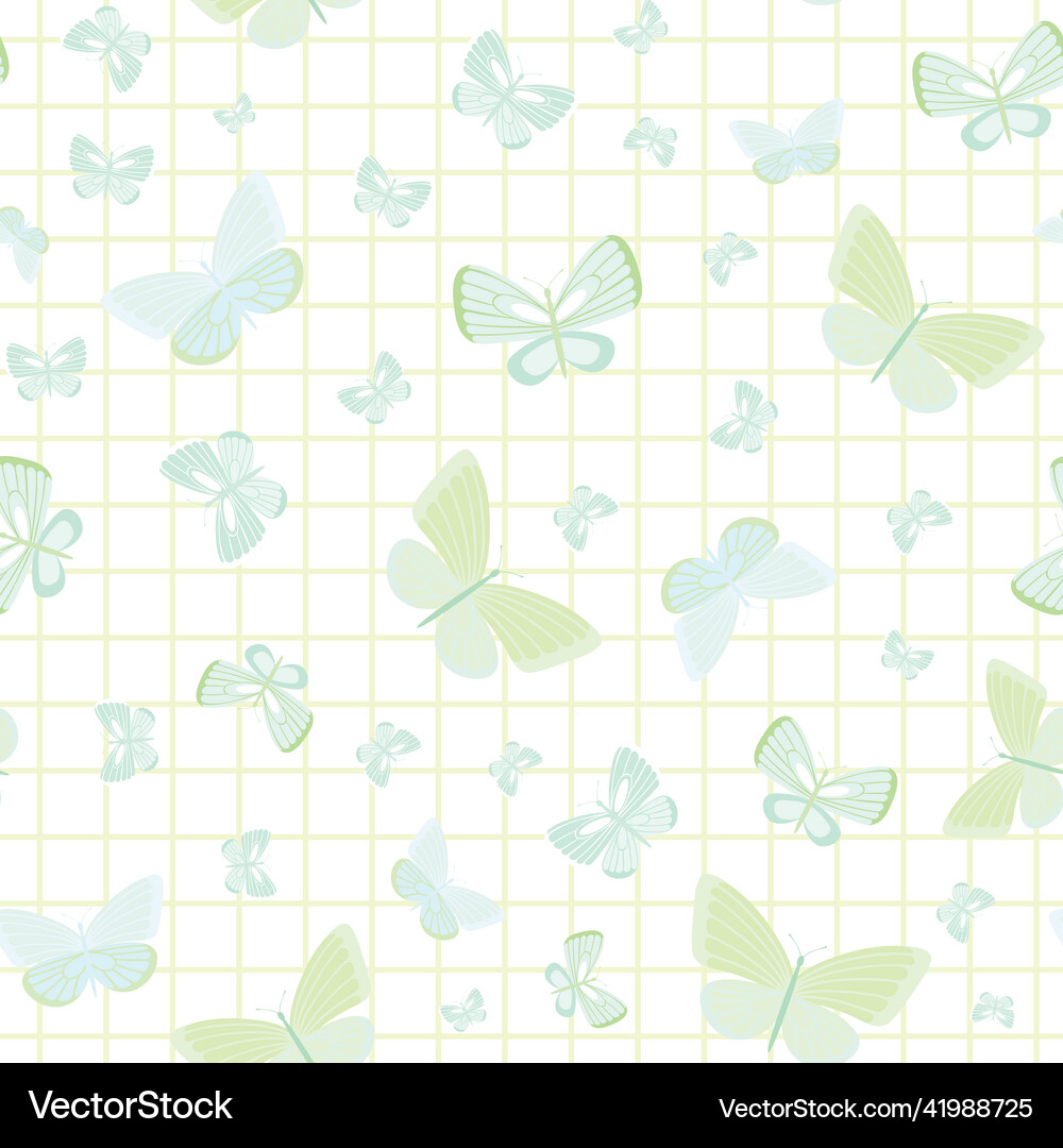 Light Green Butterfly Background