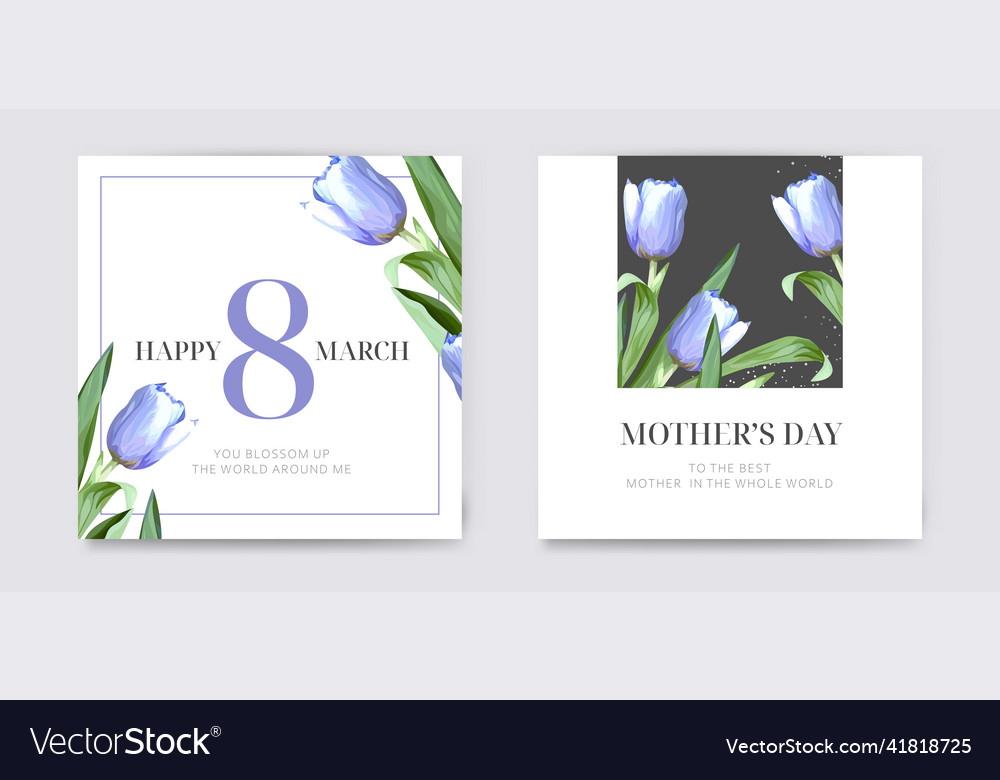 Mothers day 8 march womans greeting poster Vector Image