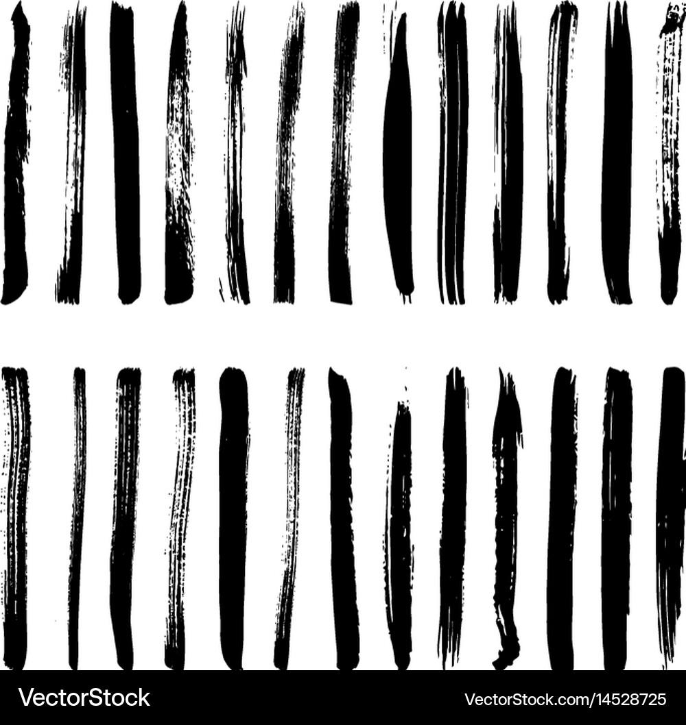 Set of black ink Royalty Free Vector Image - VectorStock