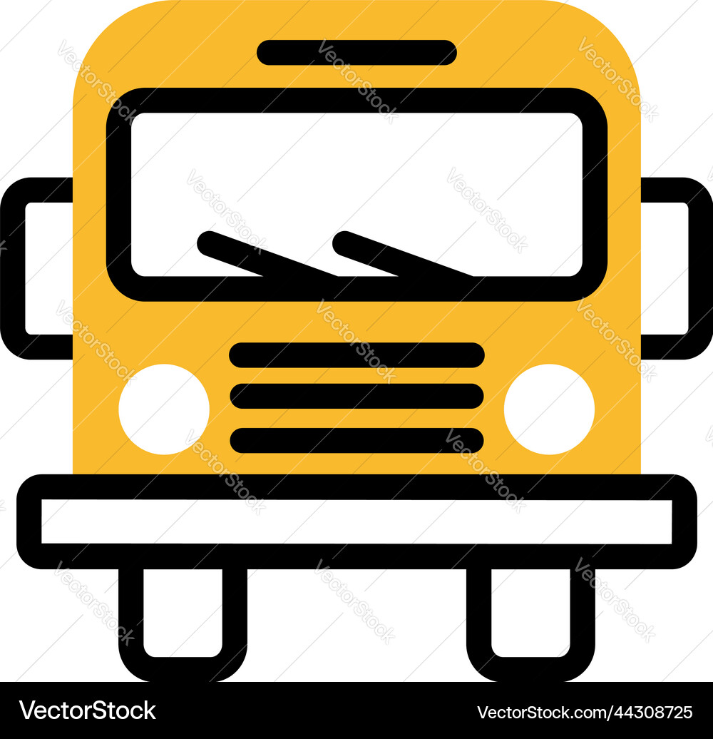 Traveling bus on a white background Royalty Free Vector