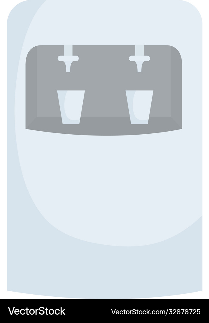 Water dispenser office isolated icon Royalty Free Vector