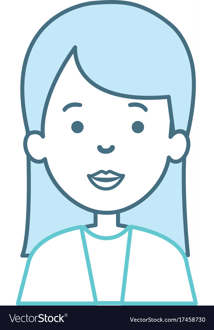 Beautiful woman avatar character Royalty Free Vector Image