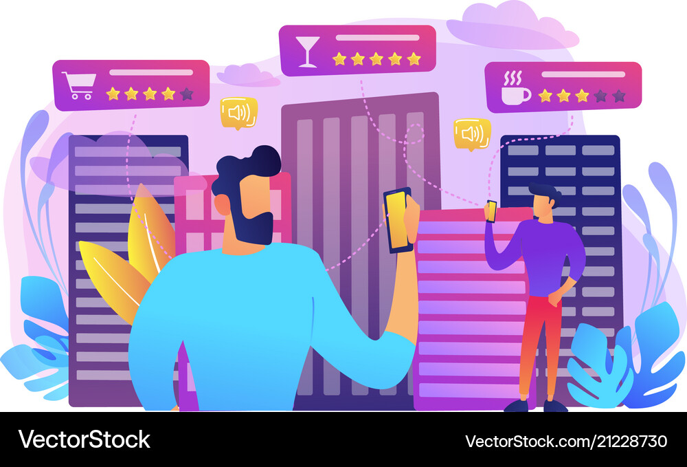Intelligent services in smart city concept Vector Image