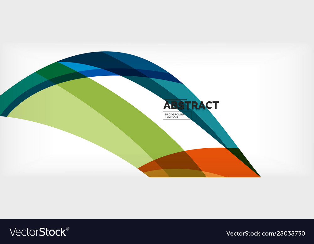 Linear wave web template Royalty Free Vector Image