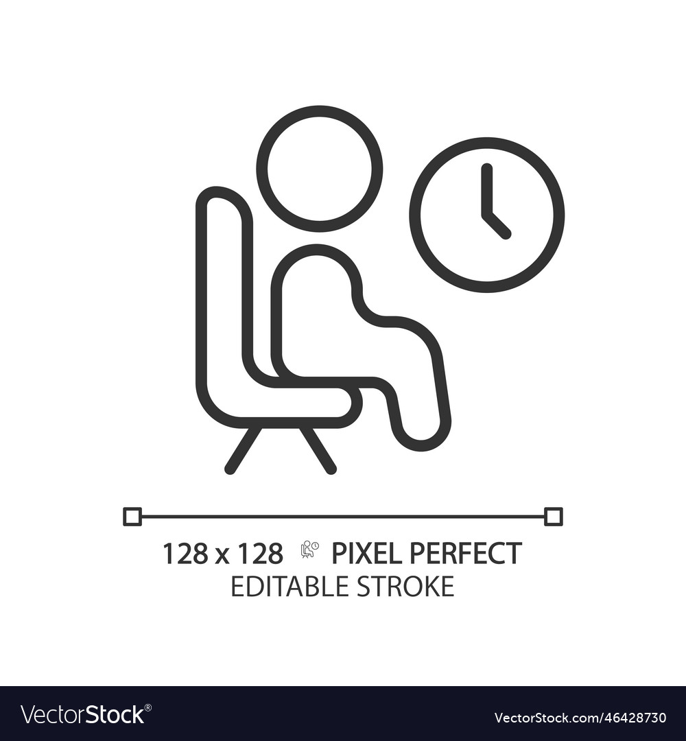 Lounge pixel perfect linear icon Royalty Free Vector Image Lounge pixel perfect linear icon Royalty Free Vector Image