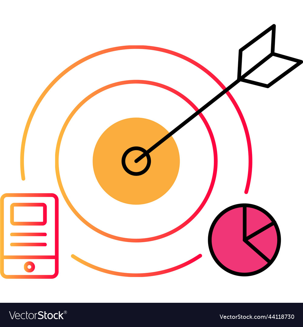 Target arrow goal dart board icon Royalty Free Vector Image Target arrow goal dart board icon Royalty Free Vector Image