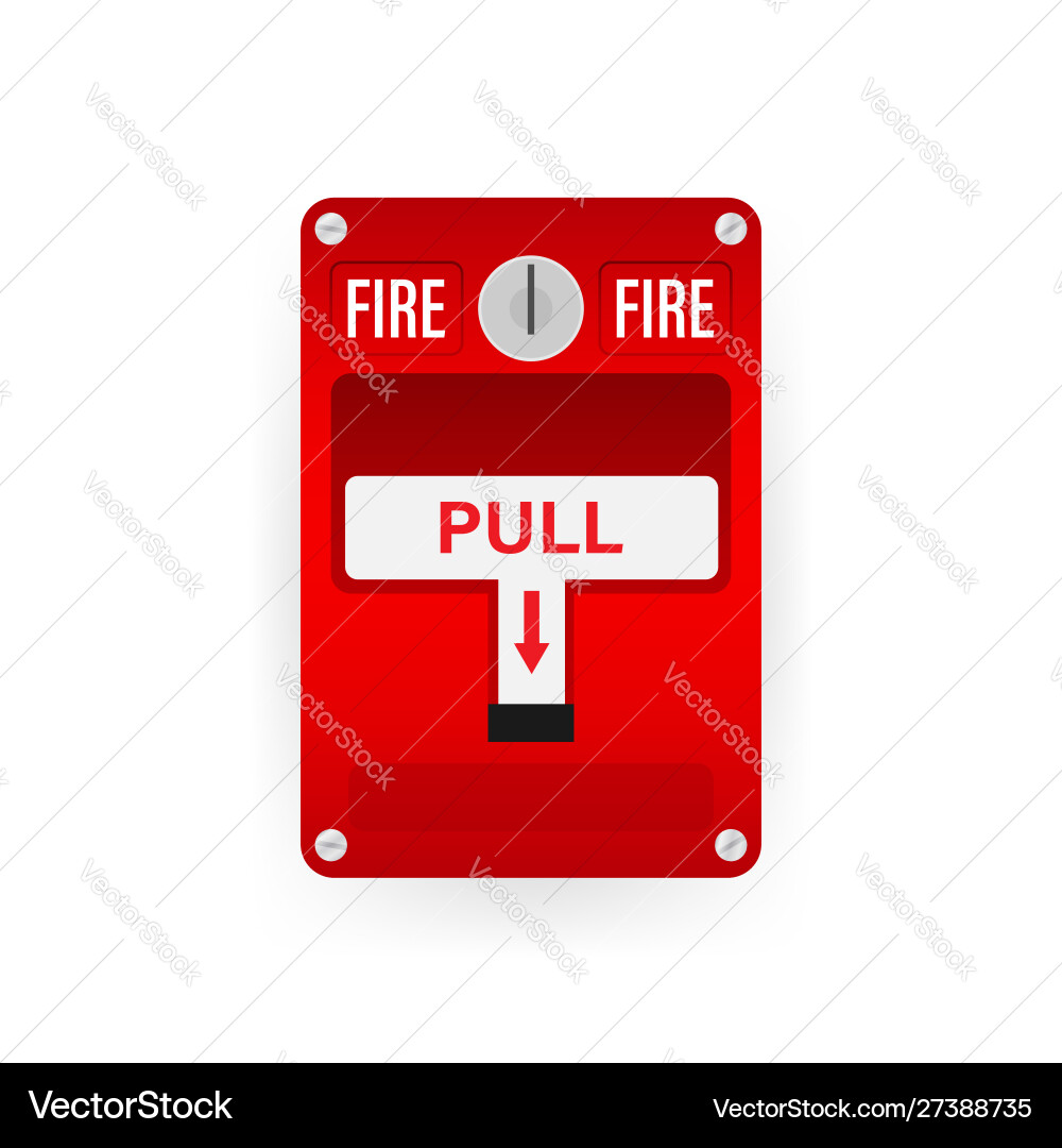 Fire alarm system equipment stock Royalty Free Vector Image