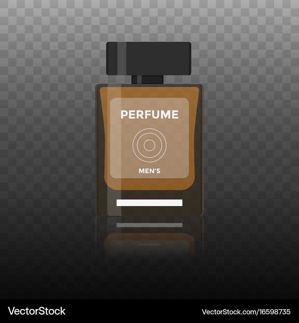 Flat icon of men perfume Royalty Free Vector Image