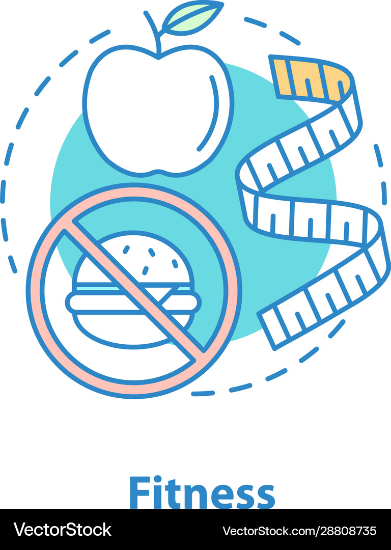 Healthy nutrition concept icon Royalty Free Vector Image