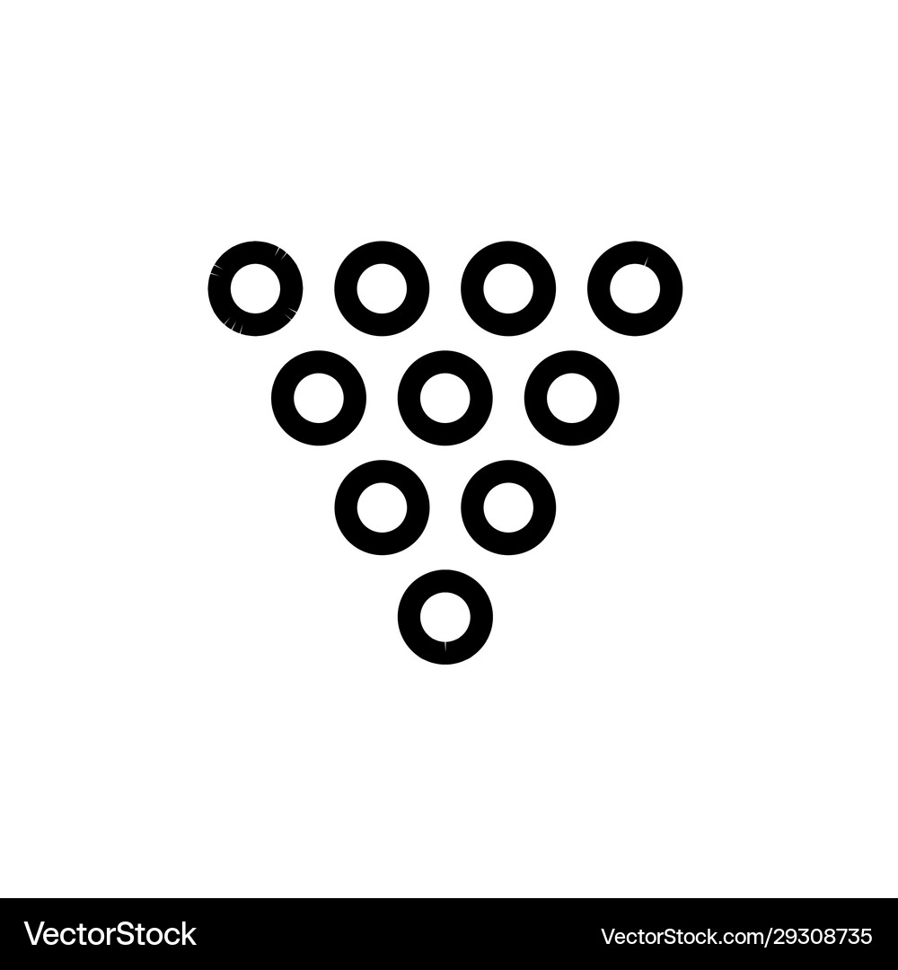 Pin bowling icon sign symbol design template Vector Image