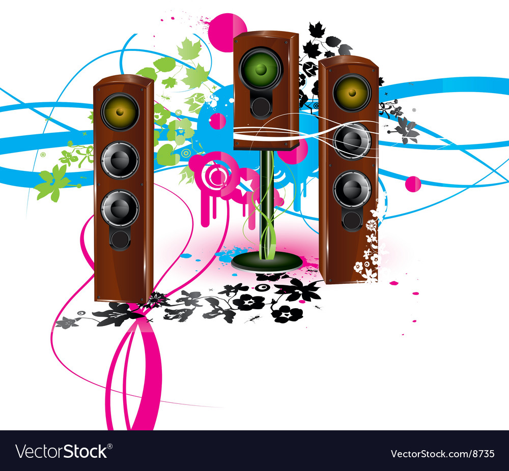 Speaker background Royalty Free Vector Image - VectorStock