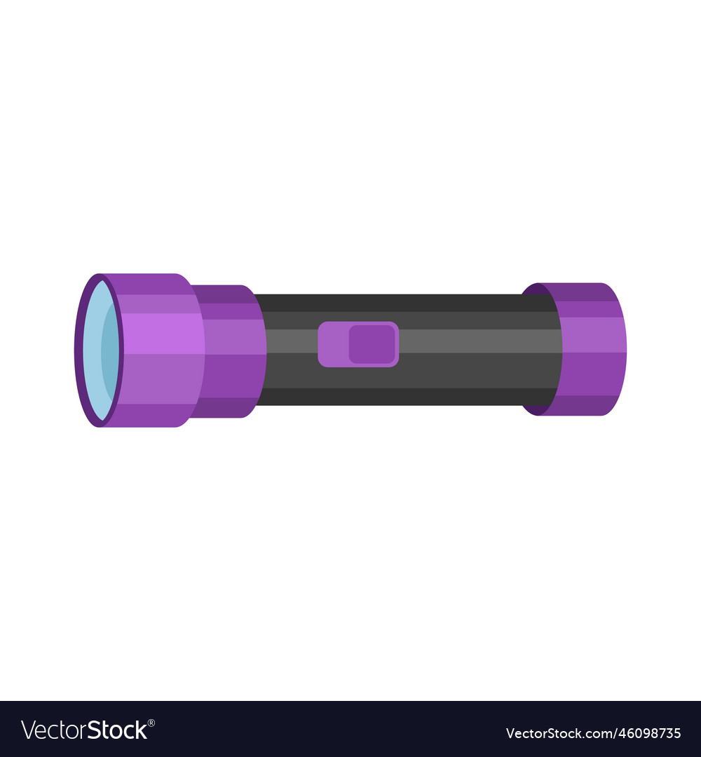Torch flashlight cartoon Royalty Free Vector Image