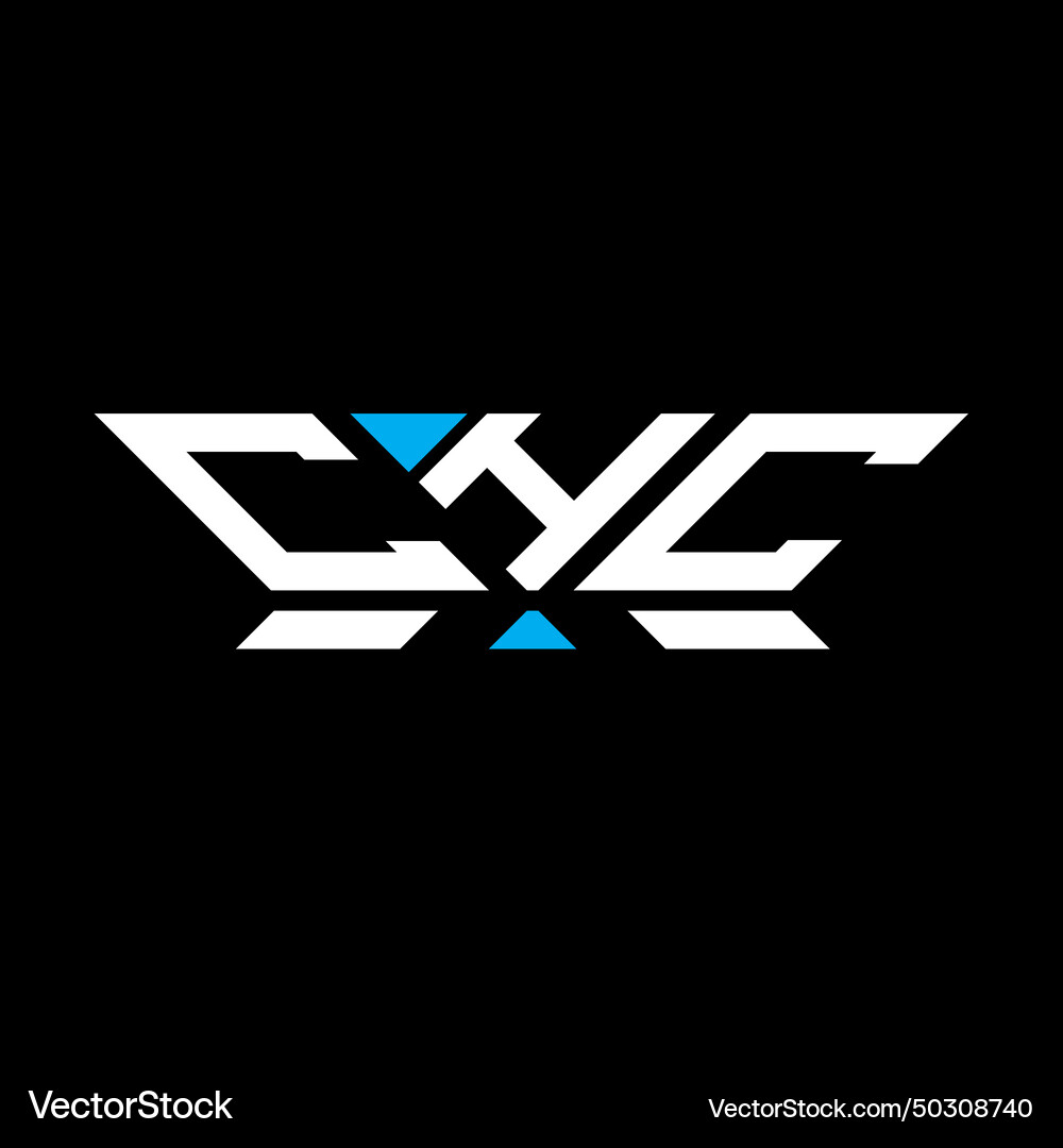 Chc letter logo design simple and modern Vector Image