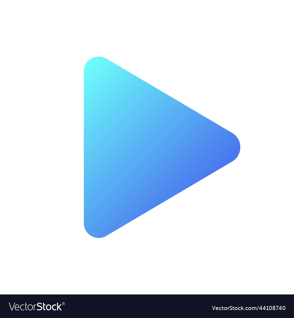 Play pixel perfect flat gradient two-color ui icon