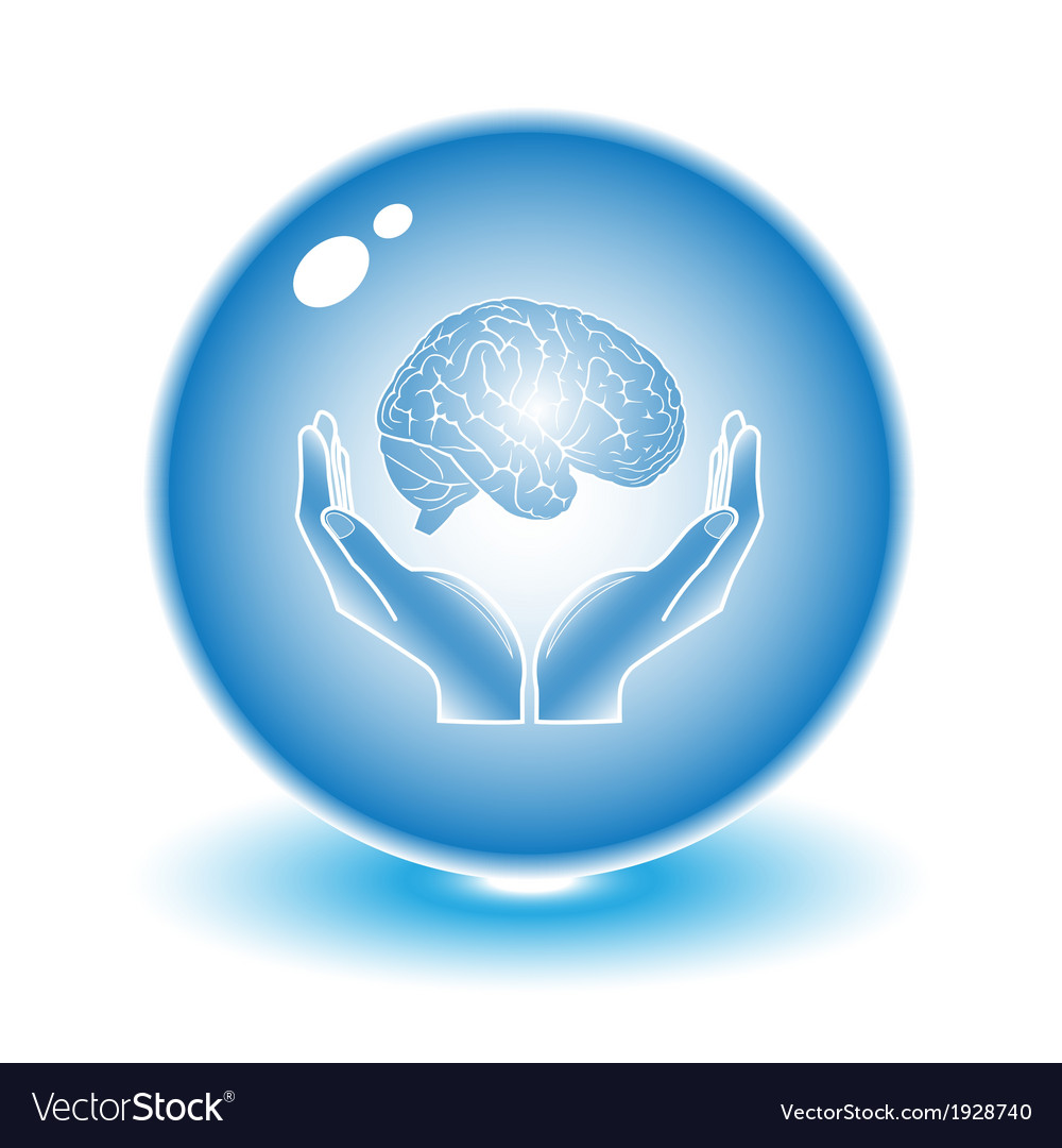 Protection of brain Royalty Free Vector Image - VectorStock