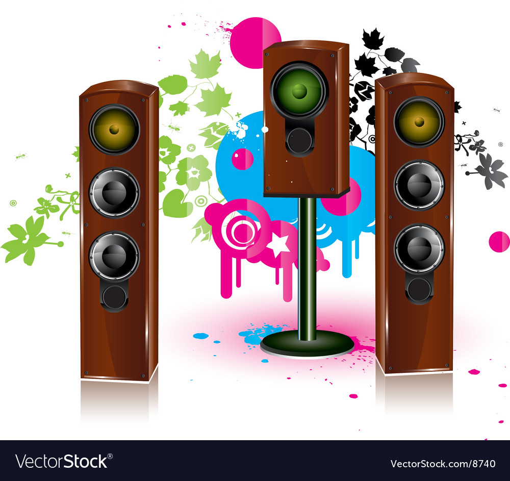 Speaker background Royalty Free Vector Image - VectorStock