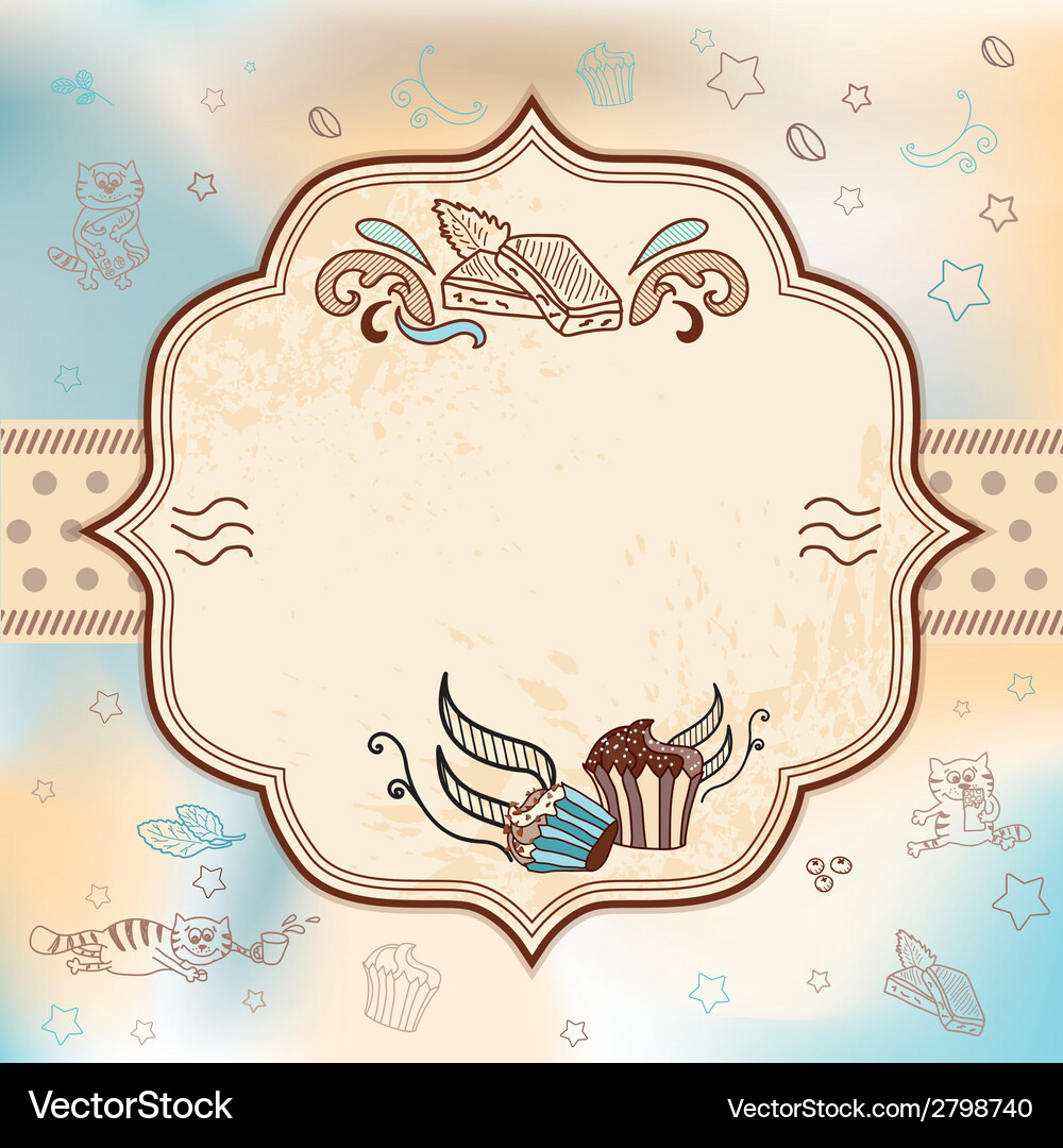 Sweet vintage card Royalty Free Vector Image - VectorStock