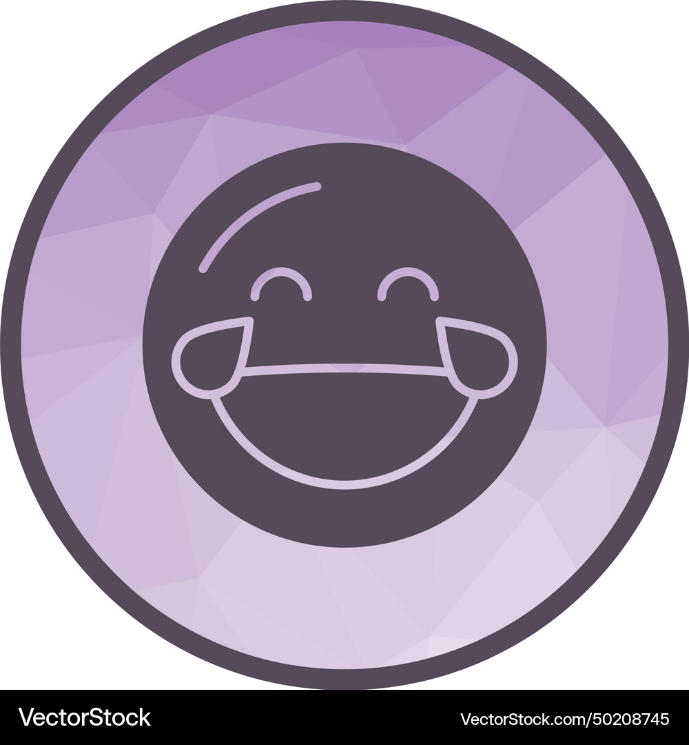 Gesicht mit Tränen der Freude Icon Bild Vektorbild