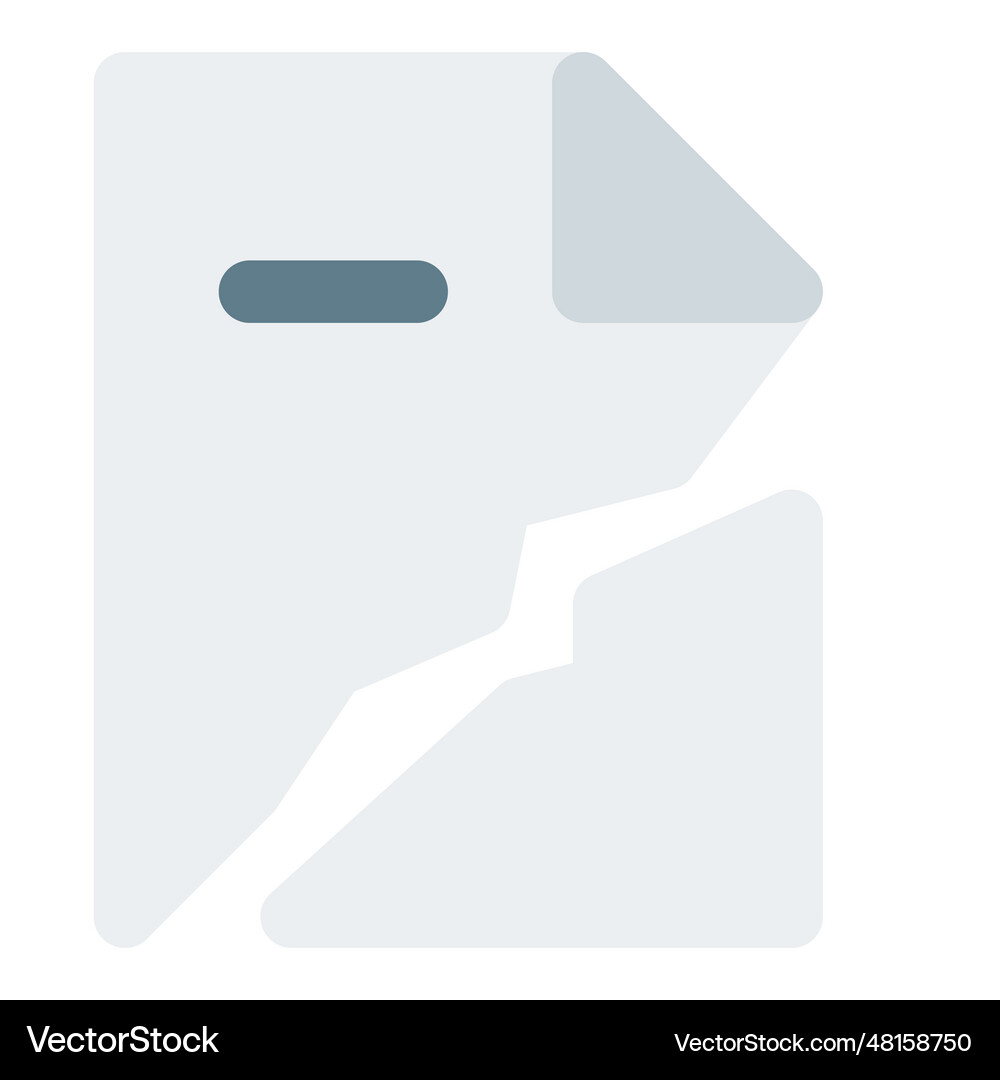File corrupt a loss of important data Royalty Free Vector